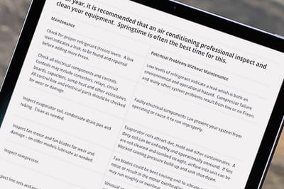 Keeping Your AC System Properly Maintained - Learning Center